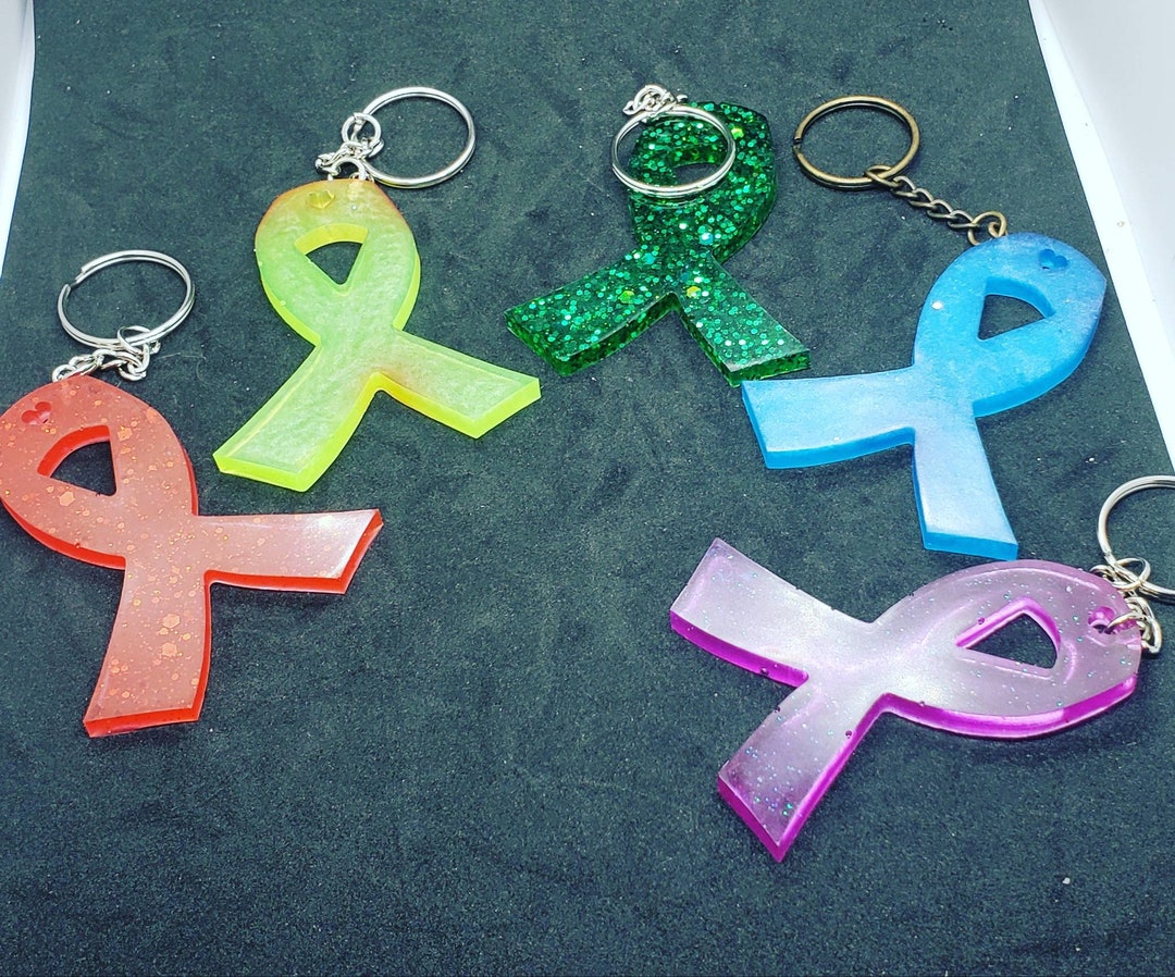 Cause Ribbon Keychain - Etsy