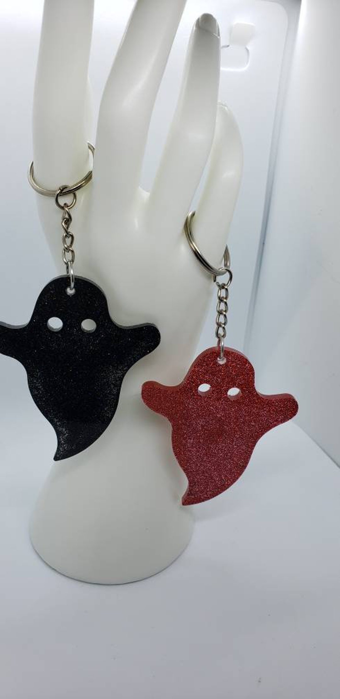 Ghostie / Pac-man Ghostie Keychain - Set of 2 - Etsy