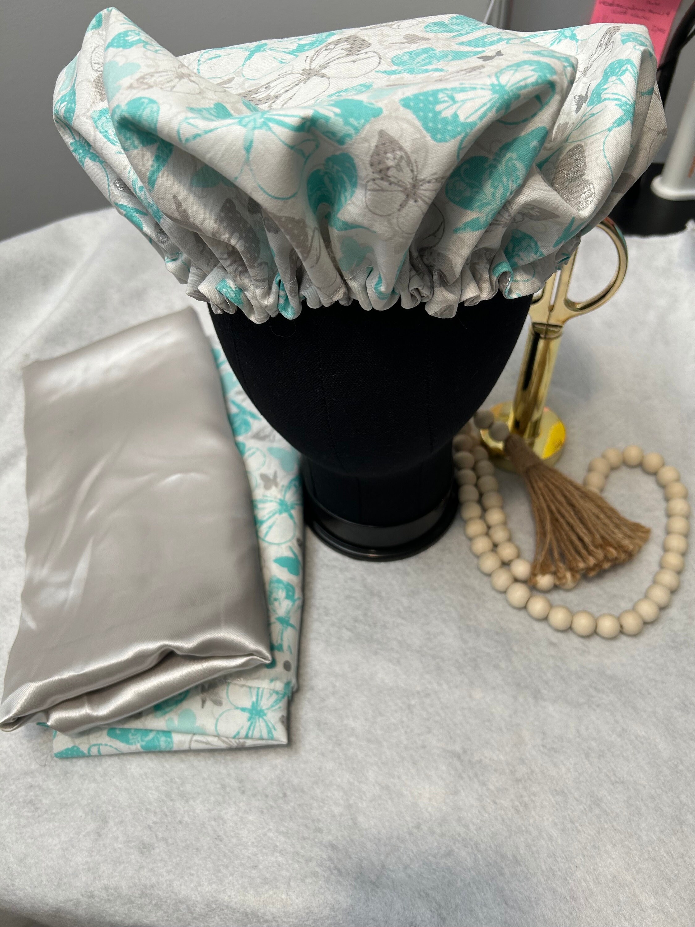 Satin/cotton Bonnets Adjustable and Reversible for Blissful Beauty ...