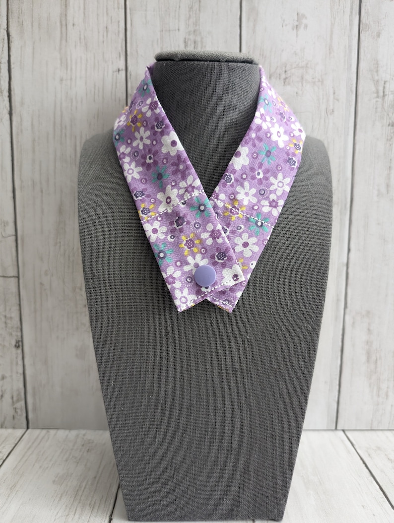 Purple Flower Cooling Neck Wrap: Handmade Cotton Neck Cooler (small) - Etsy