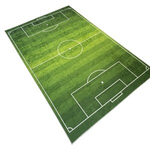 Football / Soccer Field Printed Area Rug • Washable Football / Soccer ...