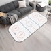 Racetrack With start and finish Lines Printed Runner Rug Washable Race ...