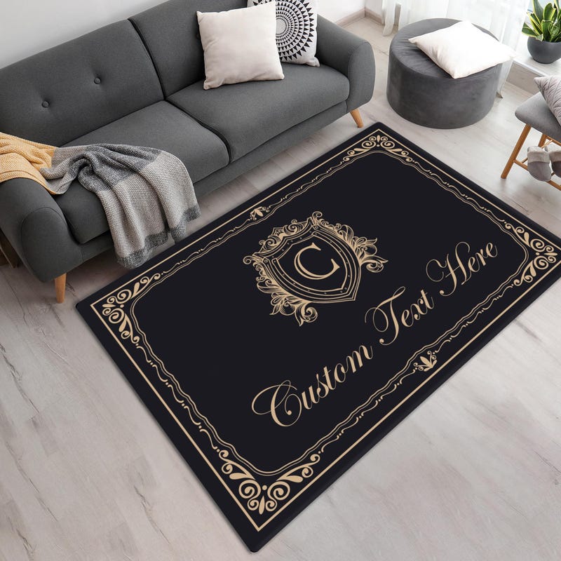 Monogram Rugs - Etsy