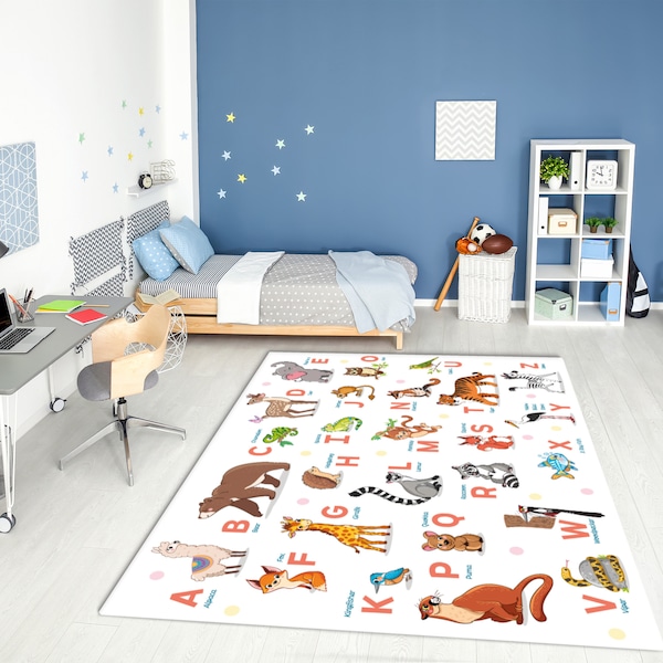 Kids Alphabet Rug - Etsy