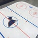 Ice Hockey Rink Printed Area Rug With Custom Team Logo • Washable Ice ...