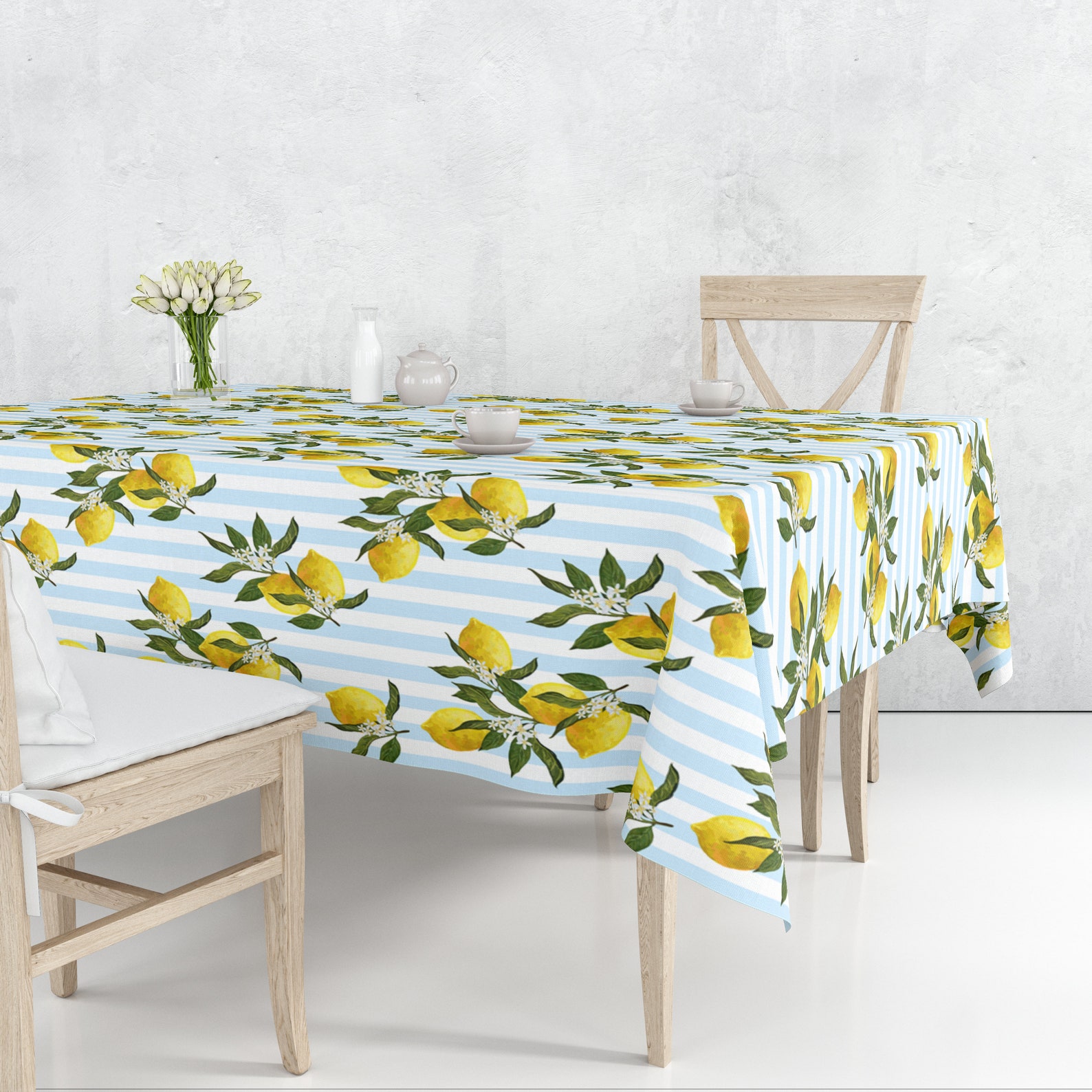 Lemon Pattern Tablecloth Rectangle Table Cloth Table Cover | Etsy