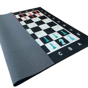 Chess Set With Board Rug • Vivid Color Printed Washable Non Slip Carpet ...