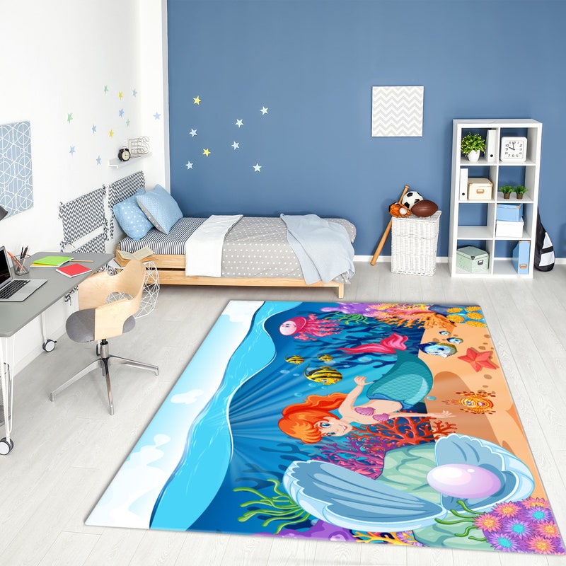 Mermaid Area Rug - Etsy
