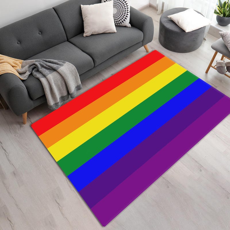 Rainbow Carpet - Etsy