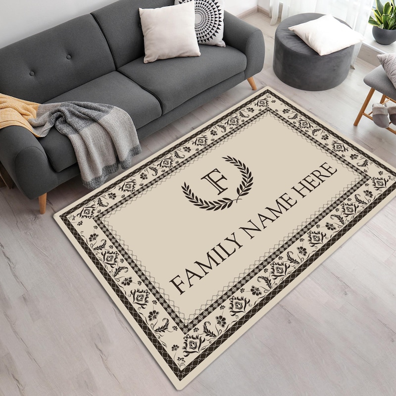 Monogram Rugs - Etsy