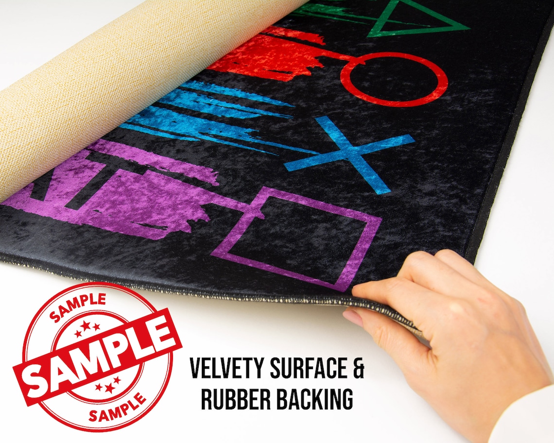 Football / Soccer Field Printed Area Rug Washable Football / | Etsy