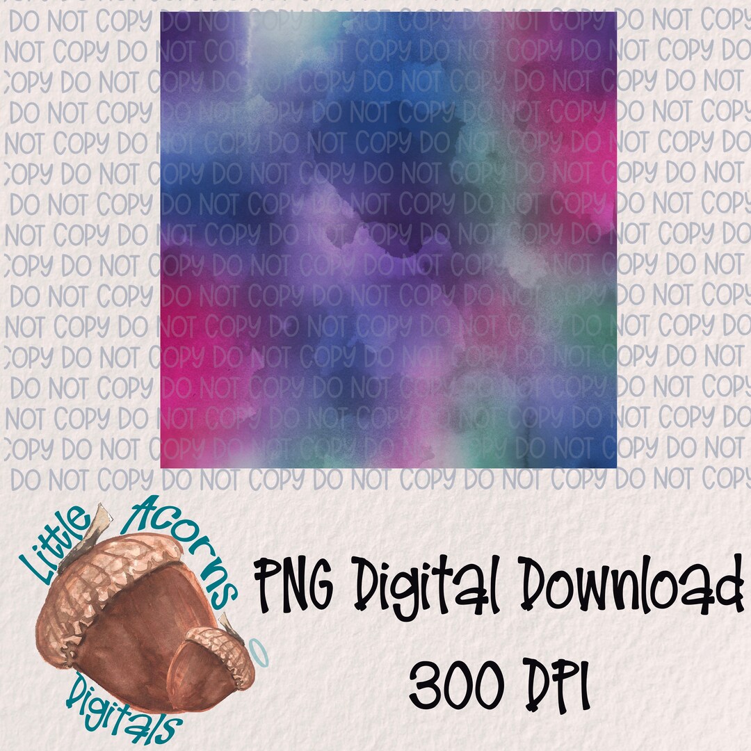 Blue and Purple Watercolor Digital Paper | PNG Digital Download ...