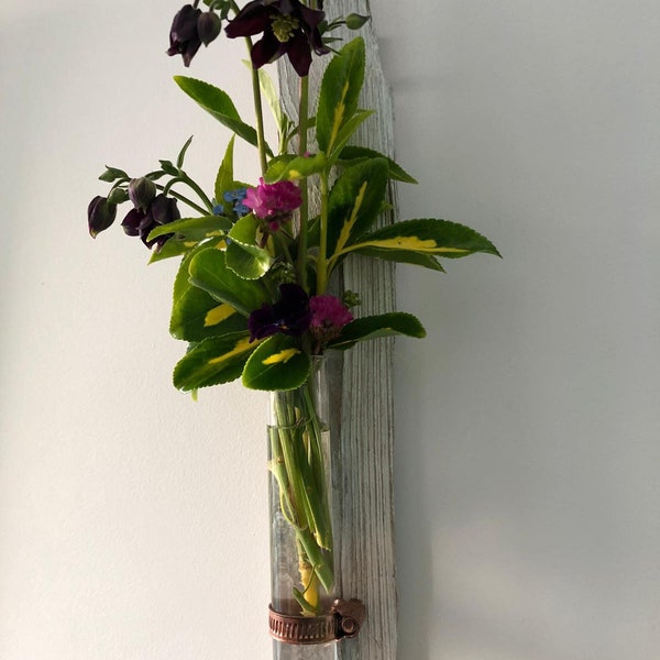 Wood Test Tube Vase - Etsy UK