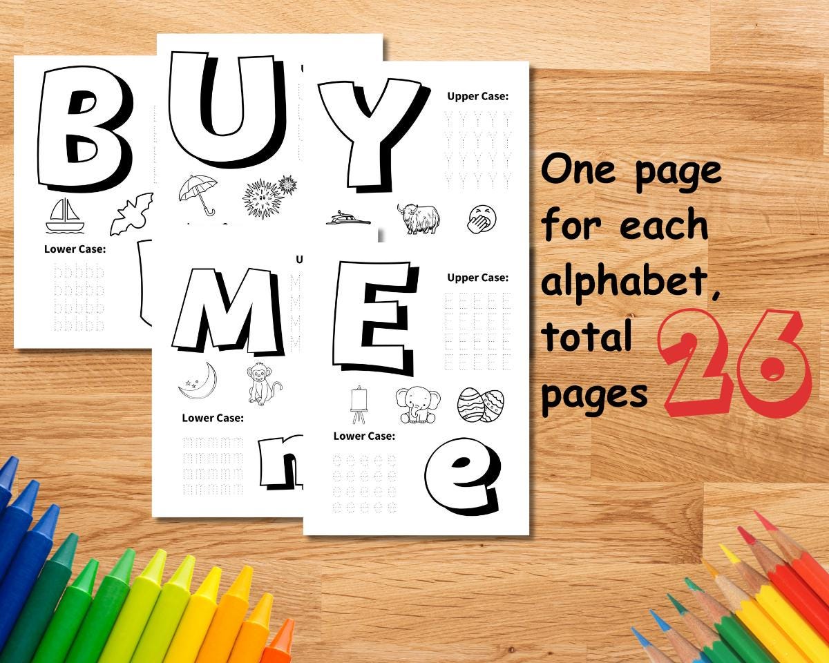 ABC Adventure: Fun Alphabet Learning, Writing and Coloring Book for ...