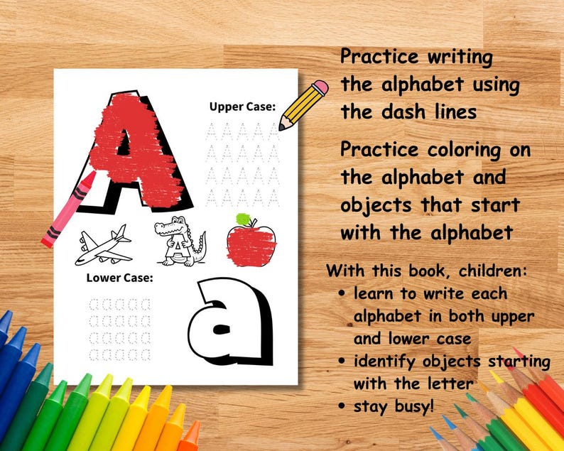 ABC Adventure: Fun Alphabet Learning, Writing and Coloring Book for ...