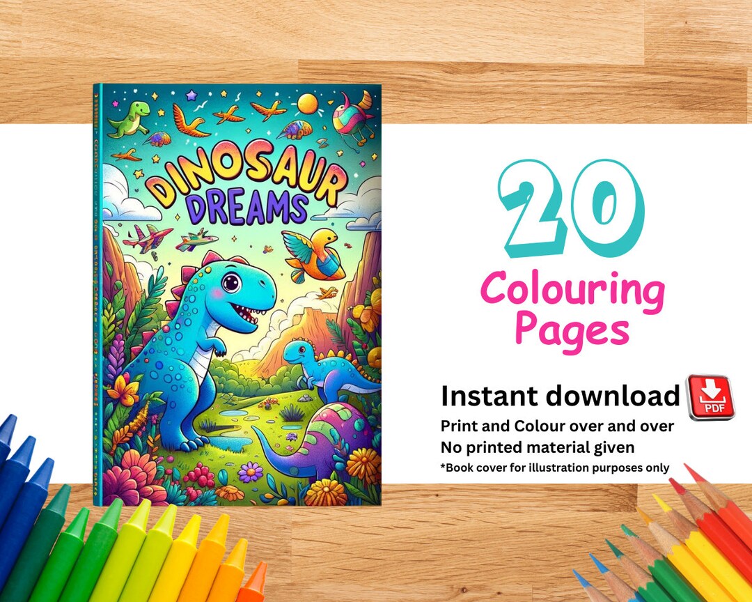 Dinosaur Dreams Jurassic Joy: Adult & Kids Coloring Book - Roar-some ...