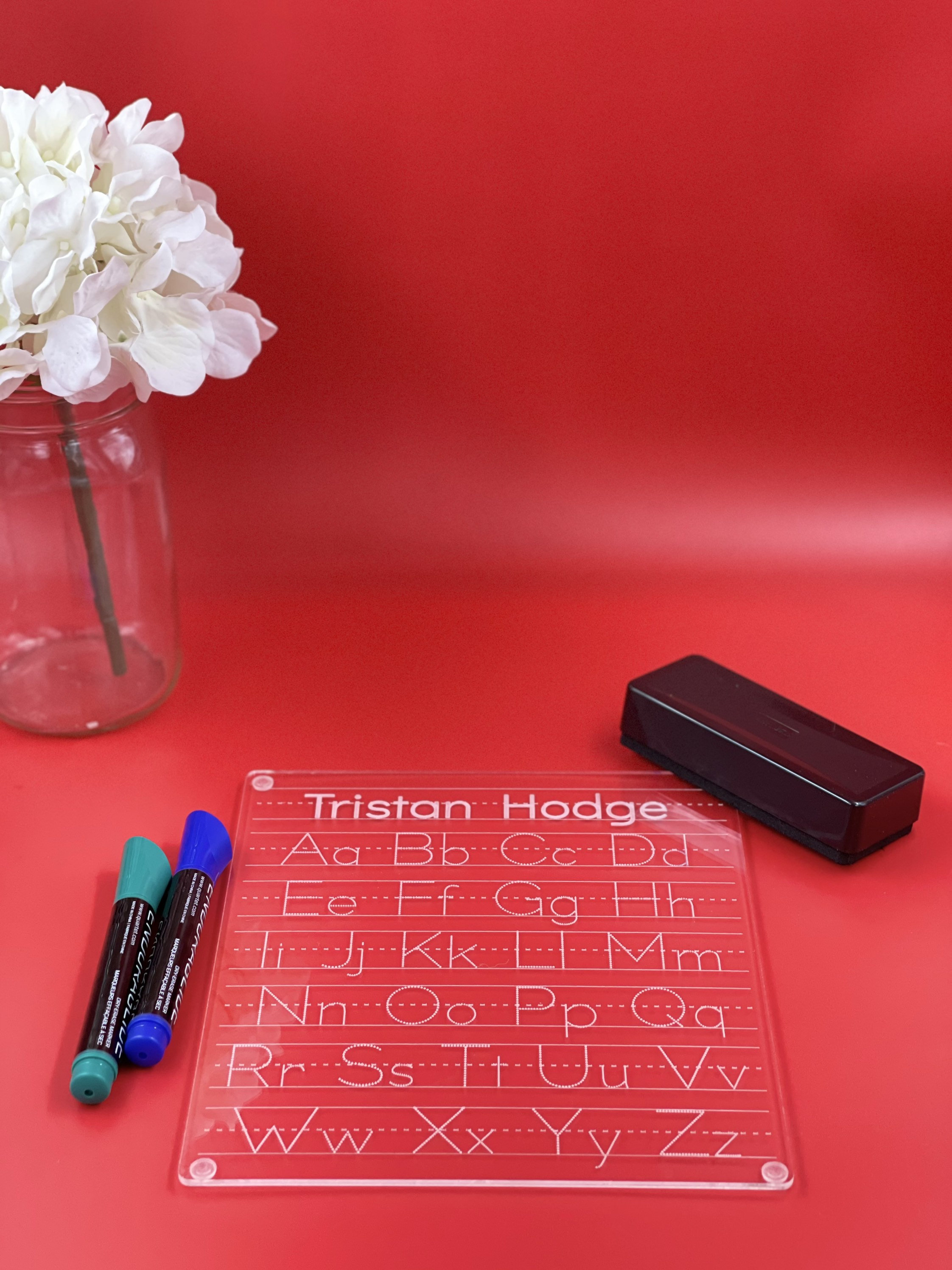 Personalized Acrylic ABC Board Alphabets And Numbers Tracing | Etsy