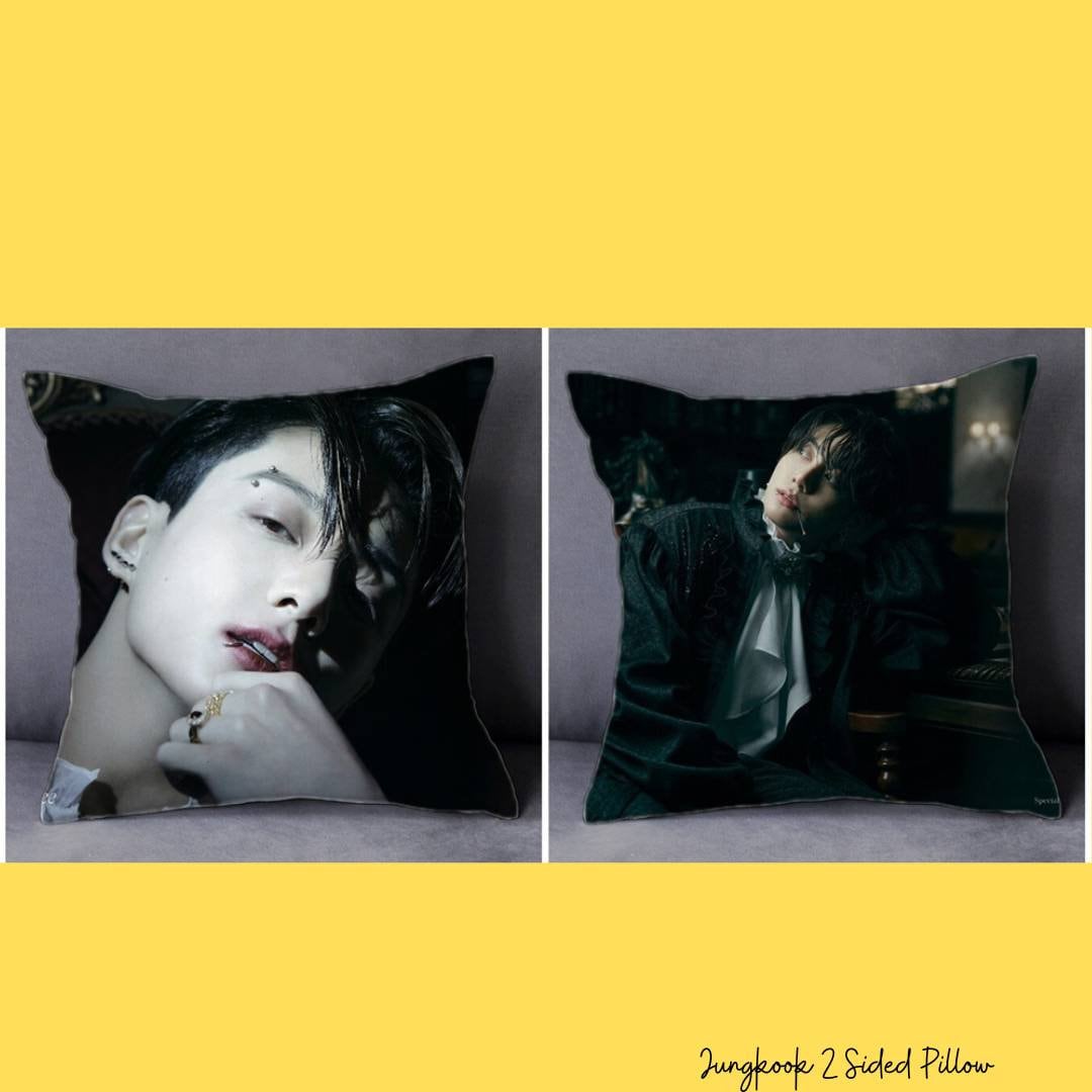 BTS Jungkook Special 8, 2 Sided Pillow 40cm X 40cm Beautiful Decorative ...