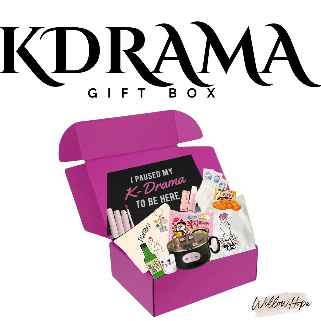 K-drama Gift Box- K-drama Lovers I Blanket I Noodle Bowl and More! - Etsy