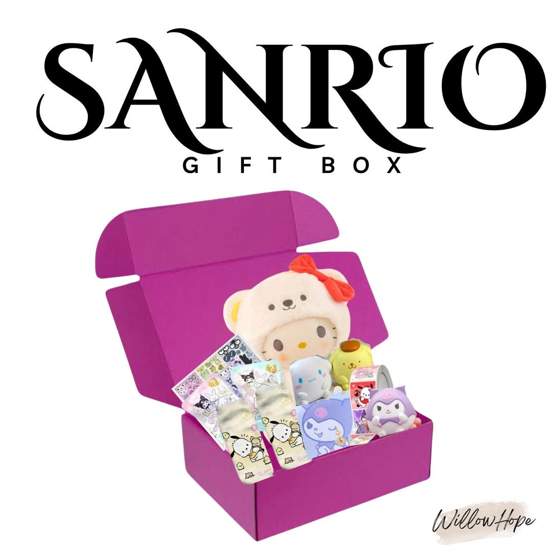 Kawaii/sanrio Gift Box- Keyring, Notepad, Bag, Earring, Socks and More ...