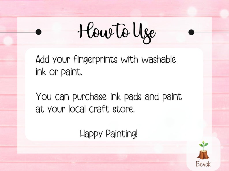 Teacher Appreciation Gift Printable Fingerprint Art Printable Craft for ...