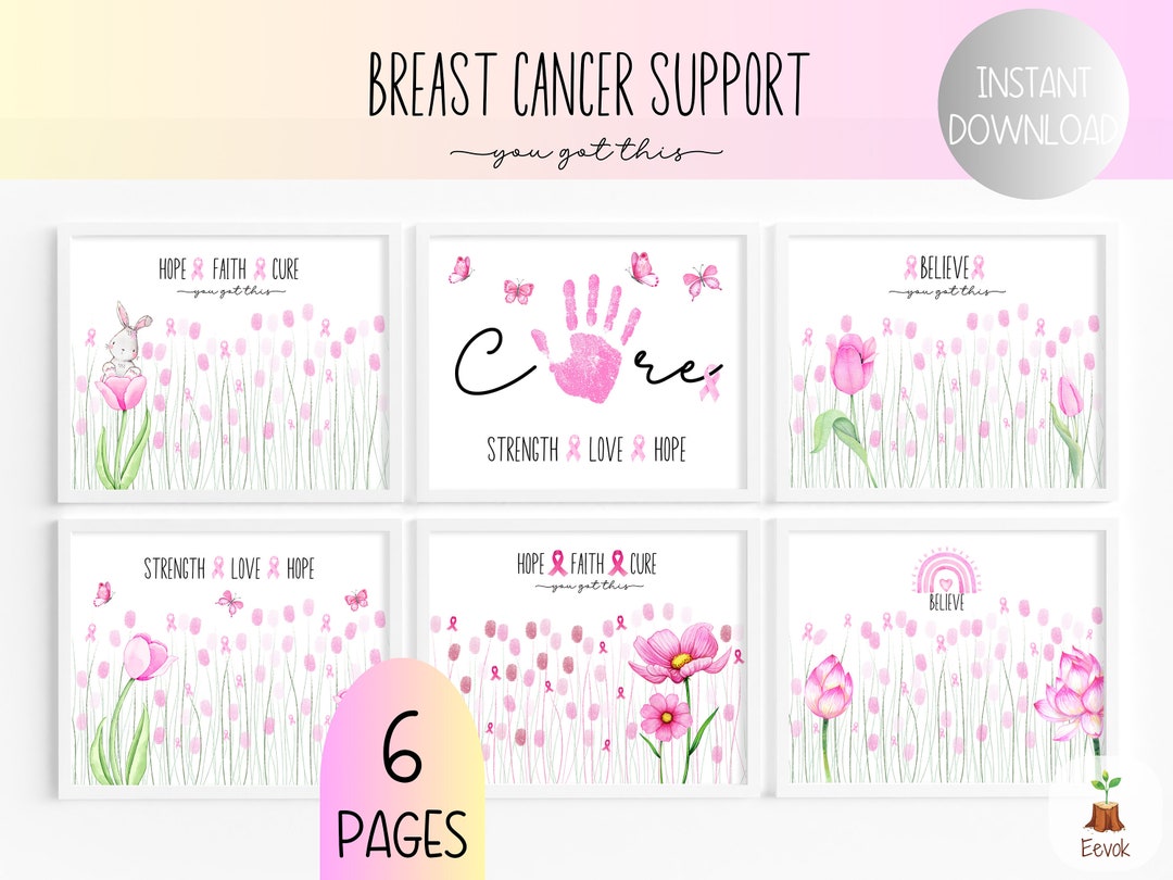 Printable Cancer Gifts for Women, Breast Cancer Patient, Cancer Get ...