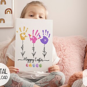 Printable Easter Craft for Kids Handprint Art Printable Handprint Gift ...