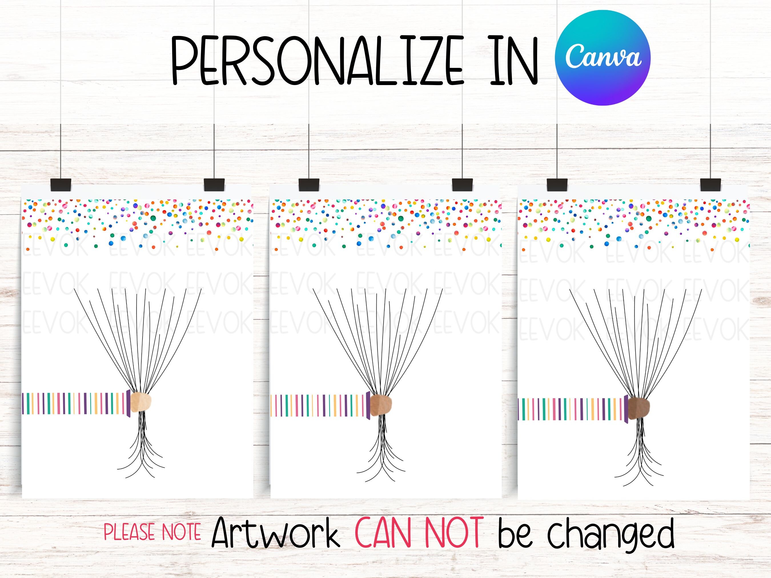 Printable Fingerprint Craft Personalized Craft for Mom DIY - Etsy