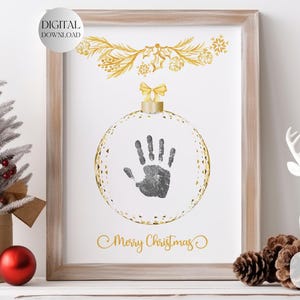 PRINTABLE Christmas Handprint Craft Xmas Memories Handprint Activities ...