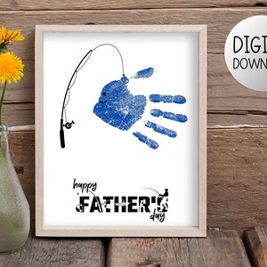 Printable Handprint Craft for Dad, Fathers Day Printable, Father's Day ...
