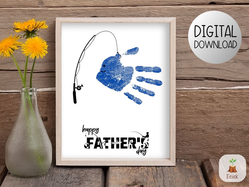 Printable Handprint Craft for Dad Fathers Day Printable - Etsy