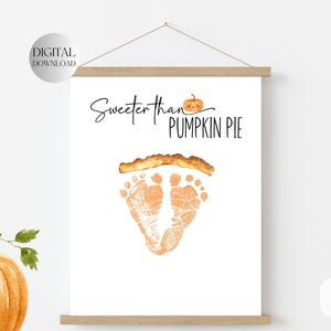 PRINTABLE Thanksgiving Footprint Autumn Handprint Art Thanksgiving ...