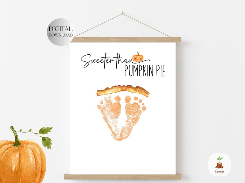 PRINTABLE Thanksgiving Footprint Autumn Handprint Art Thanksgiving ...