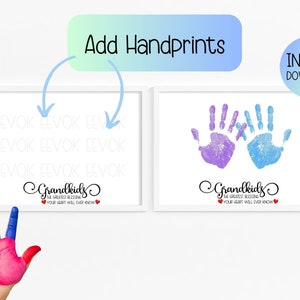 Mother's Day Craft for Grandma, Handprint Keepsake for Grandma ...
