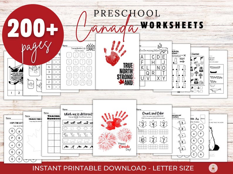 Canada Day Printables Preschool Worksheets Canada Resources Canadian ...