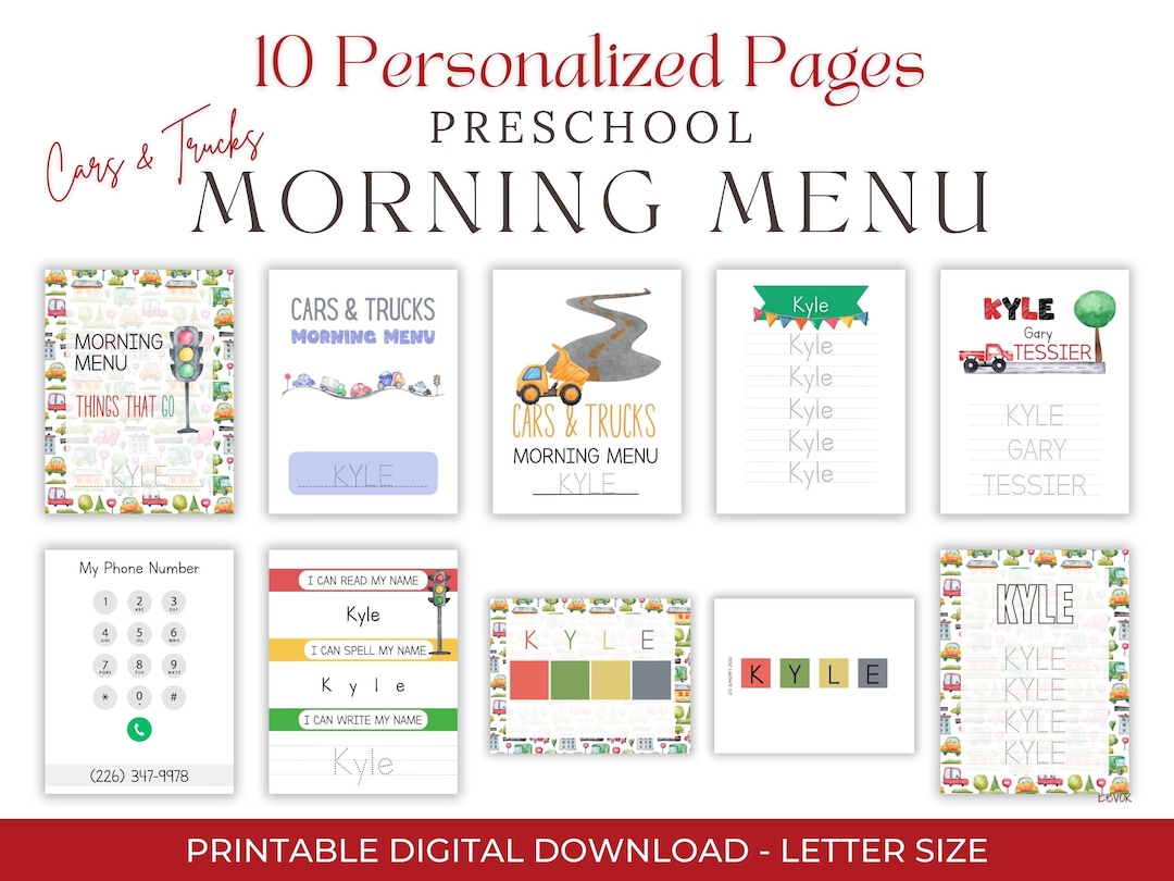 Preschool Busy Book Printable, Toddler Learning Binder Quiet Book ...