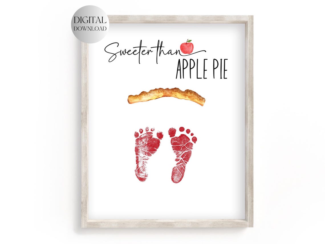 PRINTABLE Thanksgiving Footprint Autumn Handprint Art Thanksgiving ...