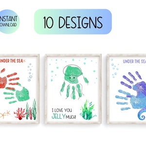 Father's Day Handprint Craft Bundle, Fathers Day Art, Toddler Craft for ...