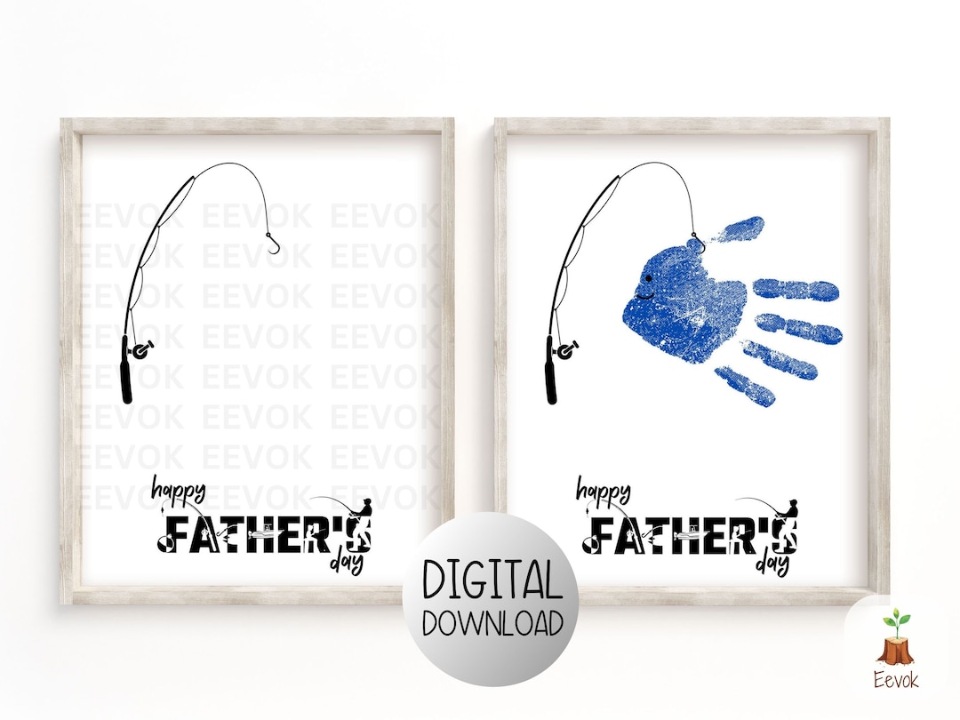 Printable Handprint Craft for Dad, Fathers Day Printable, Father's Day ...
