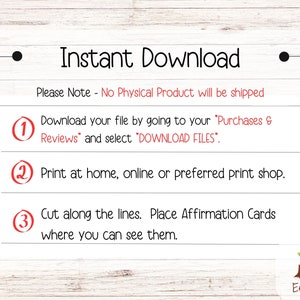 Printable Self Love Affirmation Cards, Positivity Cards, Motivational ...