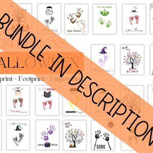 PRINTABLE Footprint Halloween Art Craft, Baby Footprint Craft ...