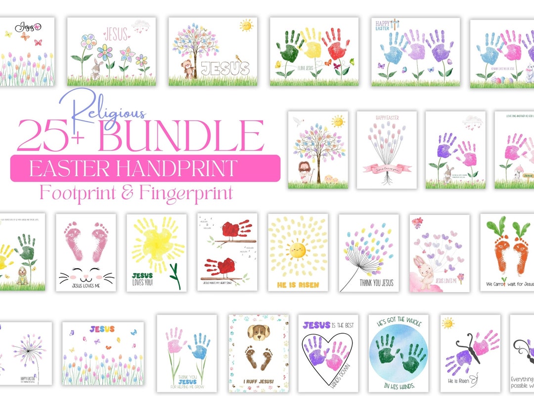 Jesus Loves Me Printable Handprint Craft Bundle for Sunday School Class ...
