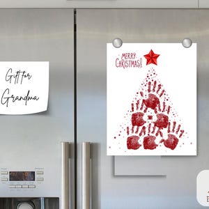 PRINTABLE Christmas Handprint Craft Xmas Memories Handprint Activities ...