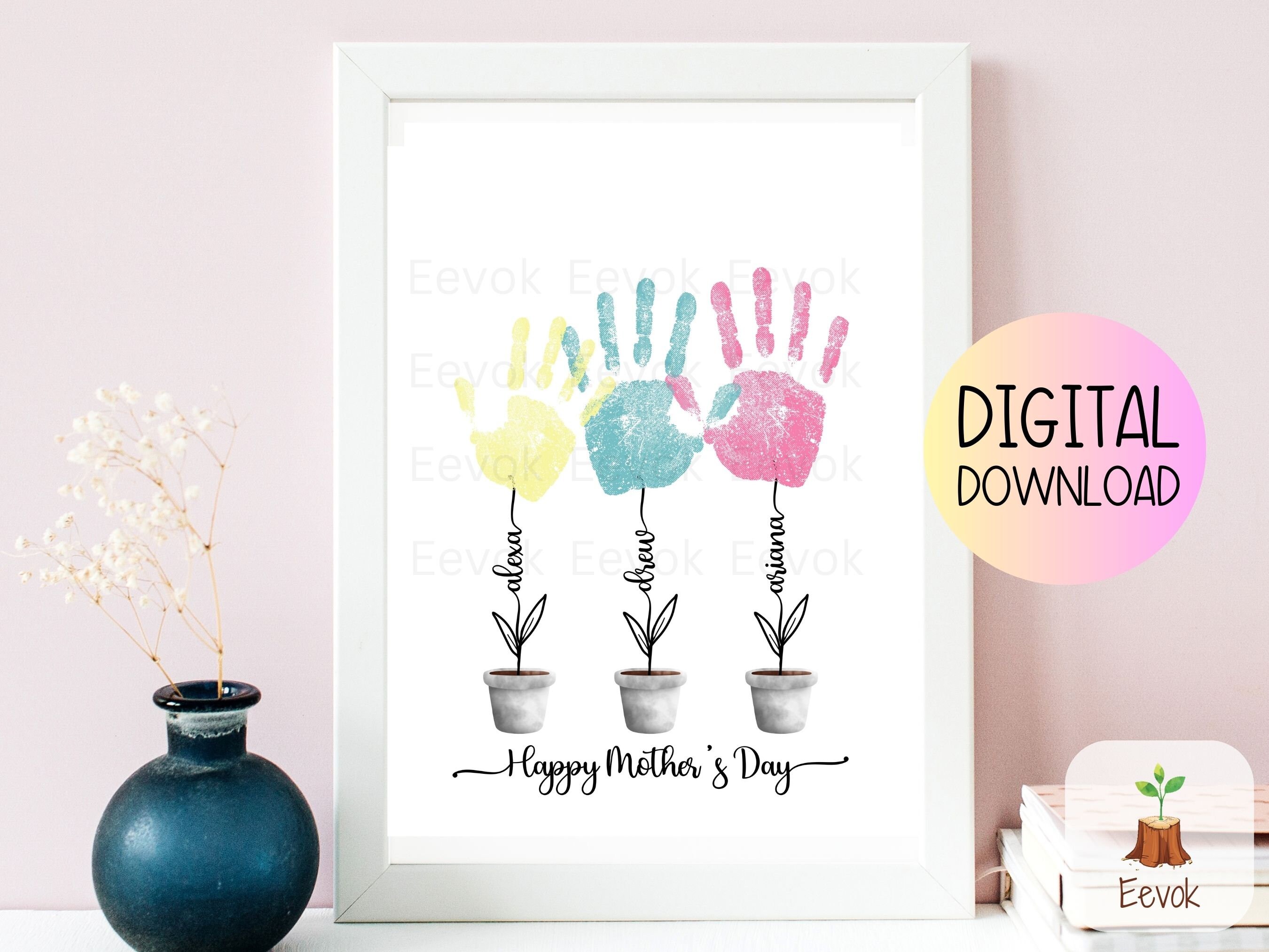 Mother's Day Handprint Craft Mothers Day Printable Craft - Etsy
