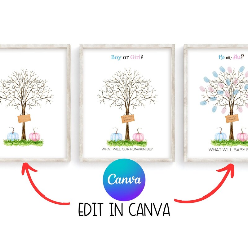 Gender reveal tree - Etsy España