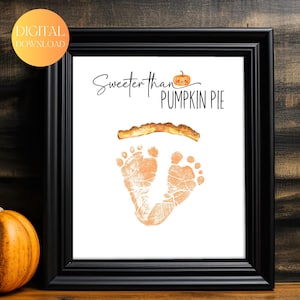 PRINTABLE Thanksgiving Footprint Autumn Handprint Art Thanksgiving ...