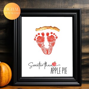 PRINTABLE Thanksgiving Footprint Autumn Handprint Art Thanksgiving ...