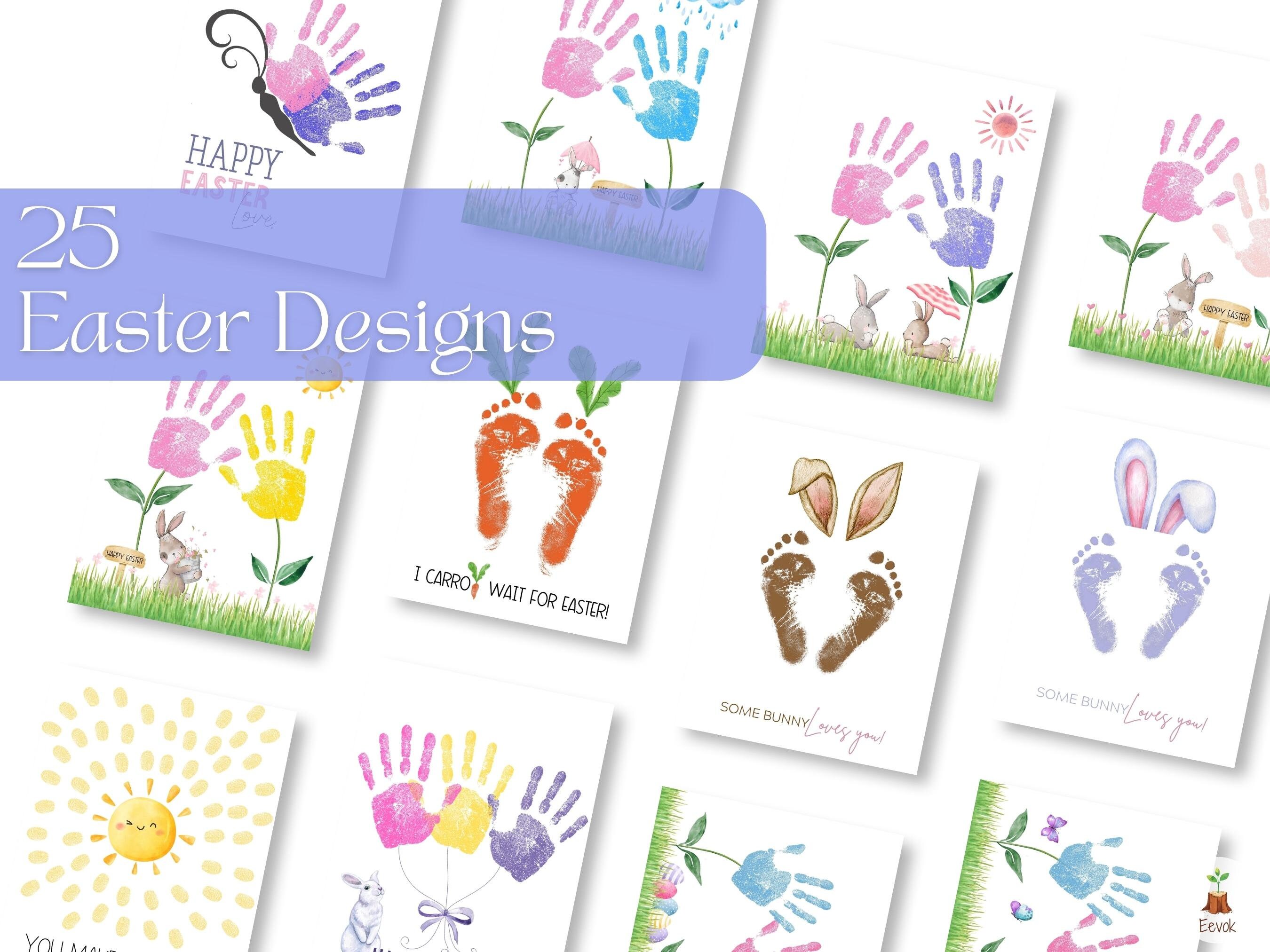 Handprint Craft for Easter Art Keepsake for Baby Handprint Crafts for ...