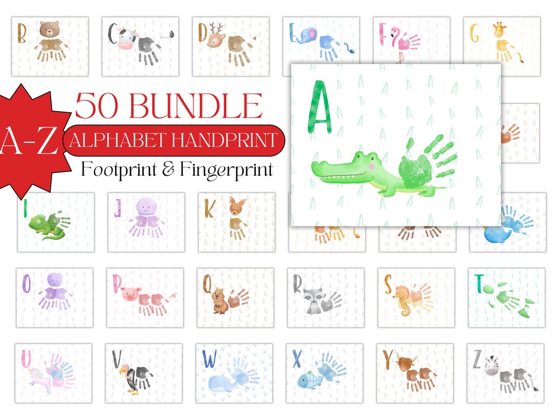 A-Z Alphabet Handprint Craft, Activity Sheets, Coloring Pages ...