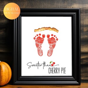 PRINTABLE Thanksgiving Footprint Autumn Handprint Art Thanksgiving ...